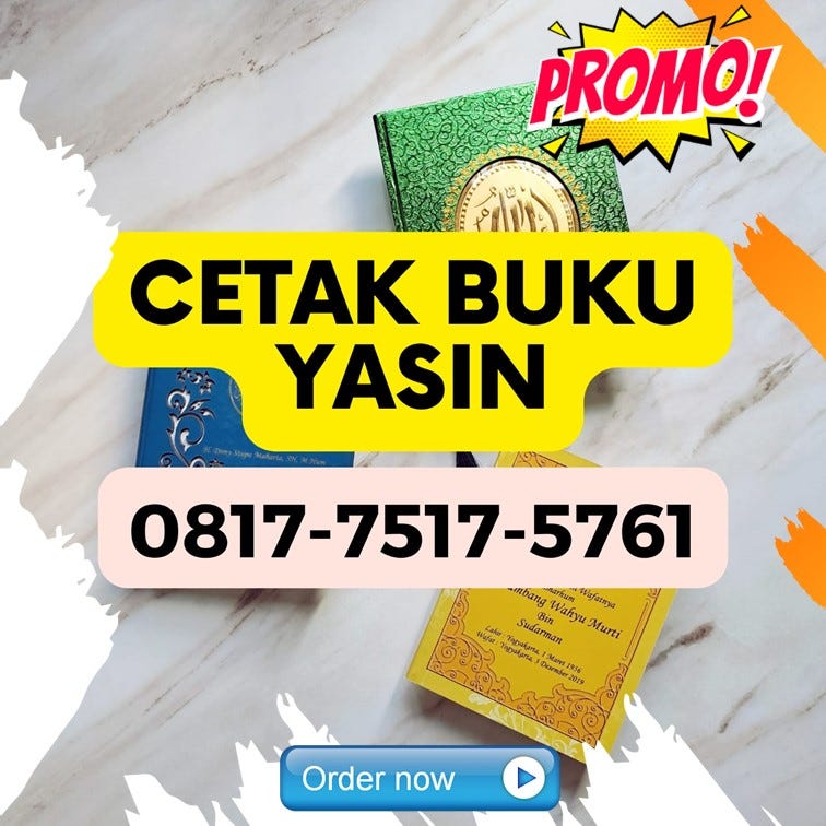 0817–7517–5761 (TERBAIK), Cetak Buku Yasin Garut - Konda Nana - Medium