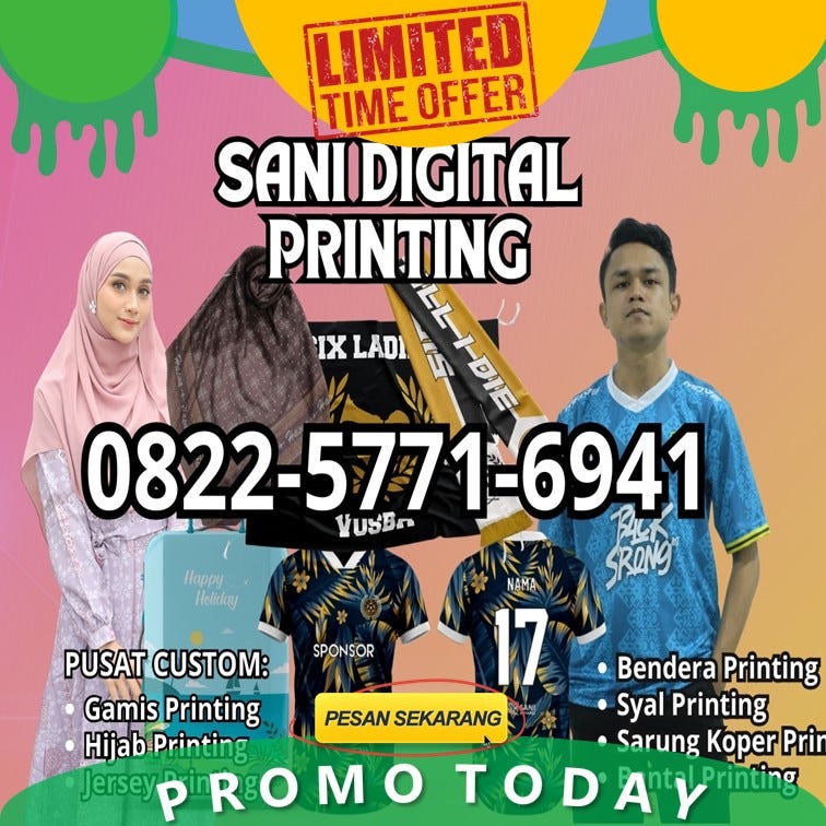 DIGITAL WA. 0822–5771–6941, JASA cetak kain printing Bone Bolango, - SaniProduction57 - Medium