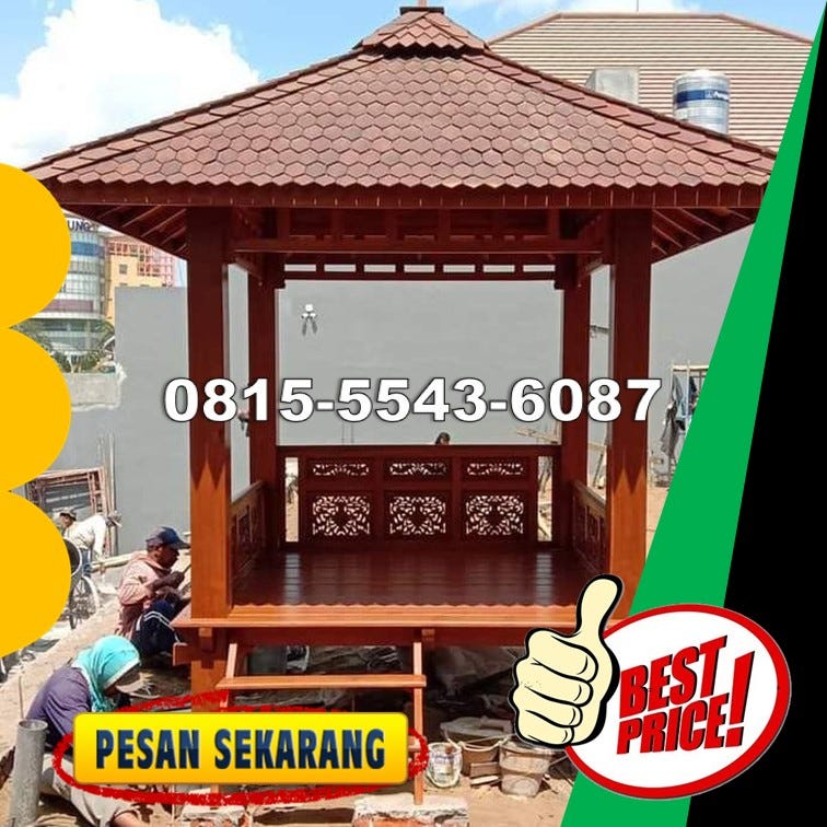 BAHAN JATI TUA || WA/Call. 0823–3777–8295 Harga Gazebo Kayu Jati 2X2 Semarang | by Jual Gazebo ...