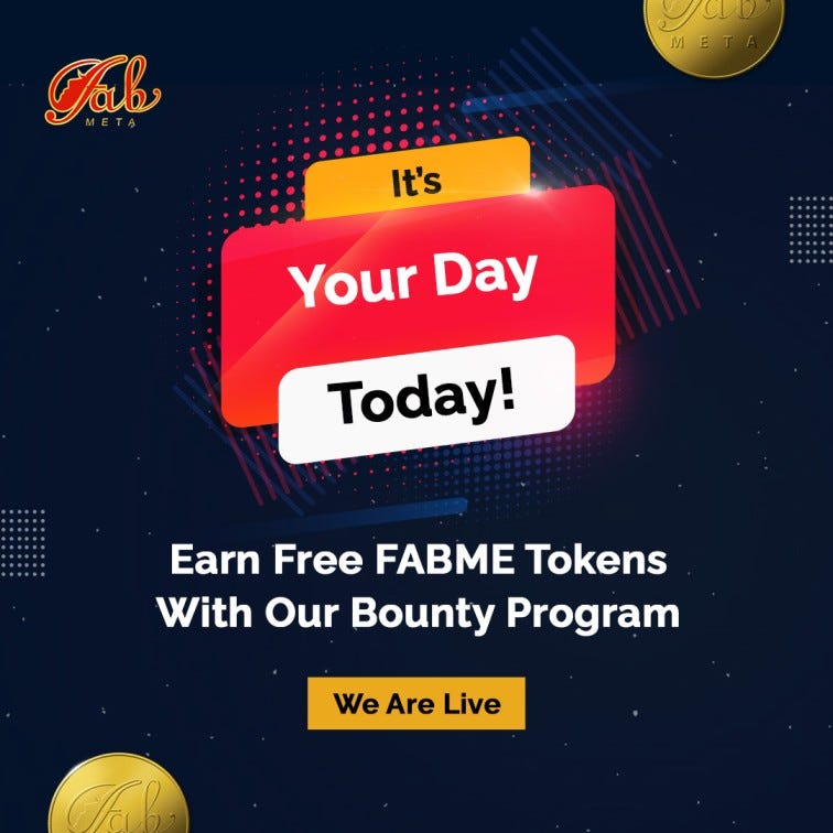 Participate & Win Free FABME Tokens | Bounty Program - FabmeTokens - Medium