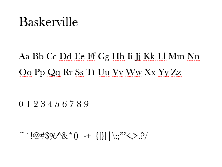 Baskerville. Name of Typeface: Baskerville | by Benjamin Yang ...