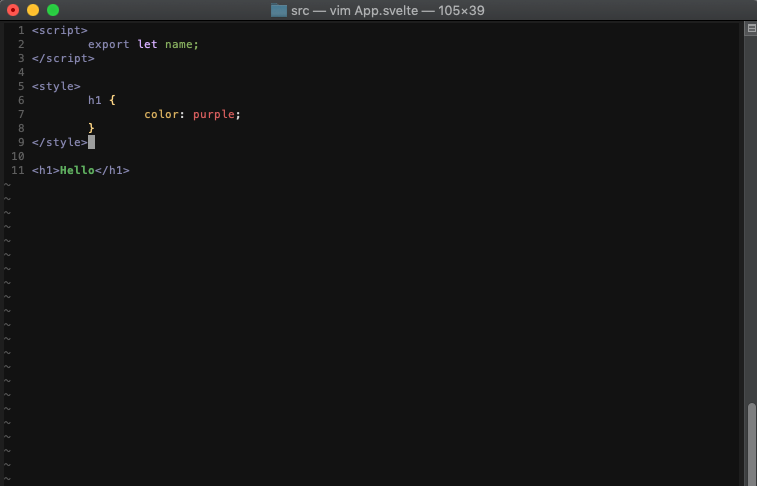 Minimalist VIM Config for Svelte. Syntax highlighting and Line Numbering | by Jeff Longbeard ...