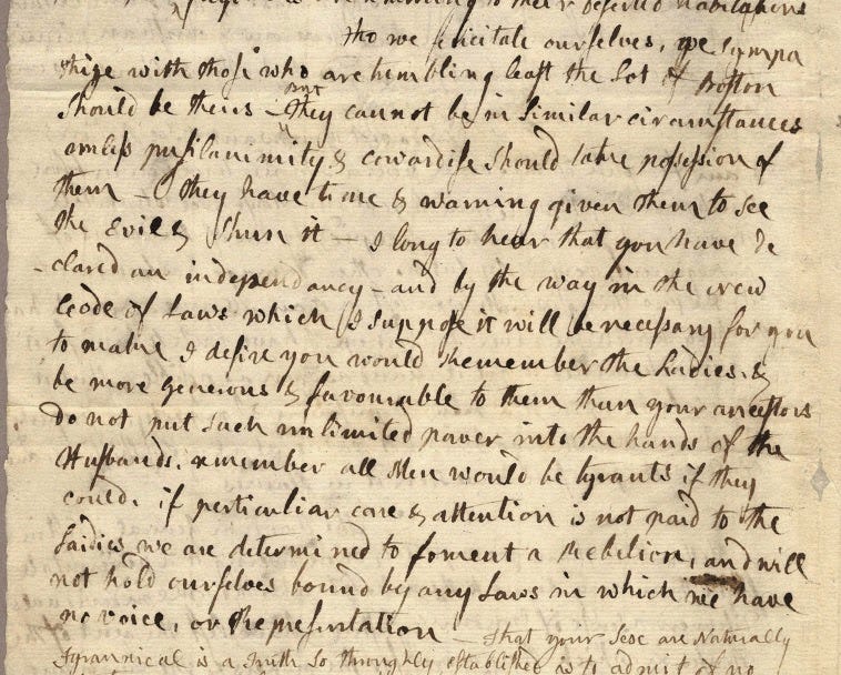 John Adams And Abigail Adams Love Letters