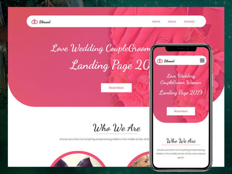 freeBlessed — Best Wedding Html Template | by HTML Design — Free Html ...