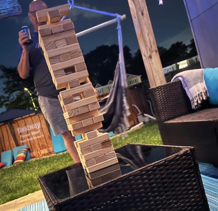 The Jenga Tower Theory of Emotional Collapse | by Amy Sullivan | Middle ...