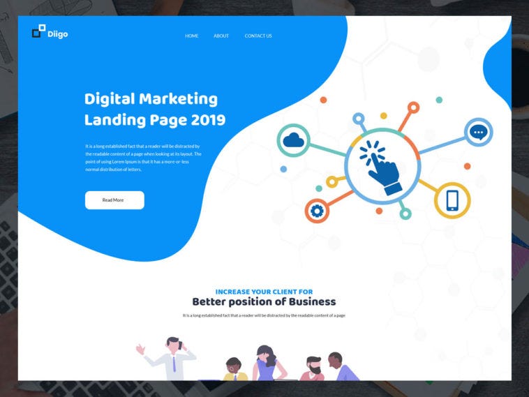 Diggo — Digital Marketing PSD Template | by HTML Design — Free Html ...
