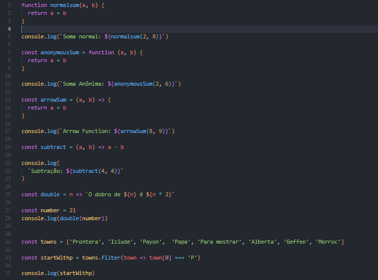 Arrow Funtions => JavaScript. A arrow function é uma forma abreviada ...