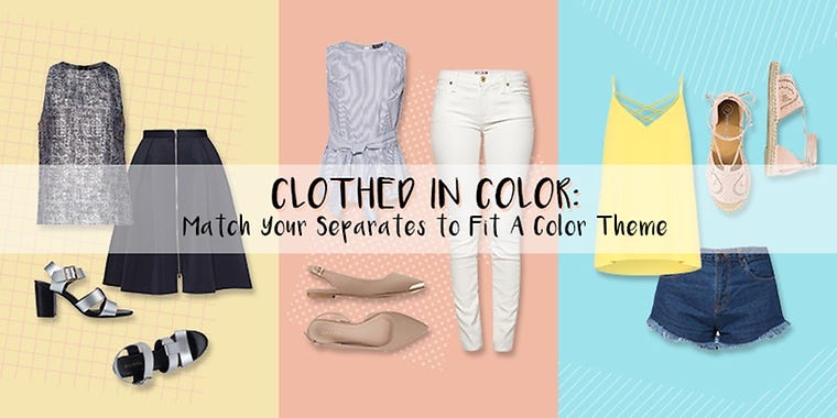 CLOTHED IN COLOR: Match Your Separates to Fit A Colour Theme | by April ...