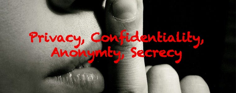 Toward a Conceptual Approach to Privacy, Confidentiality, Anonymity ...