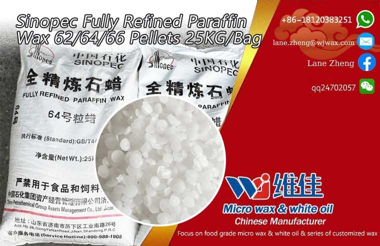 Sinopec Fully Refined Paraffin Wax 62/64/66 Pellets 25KG/Bag | by ...