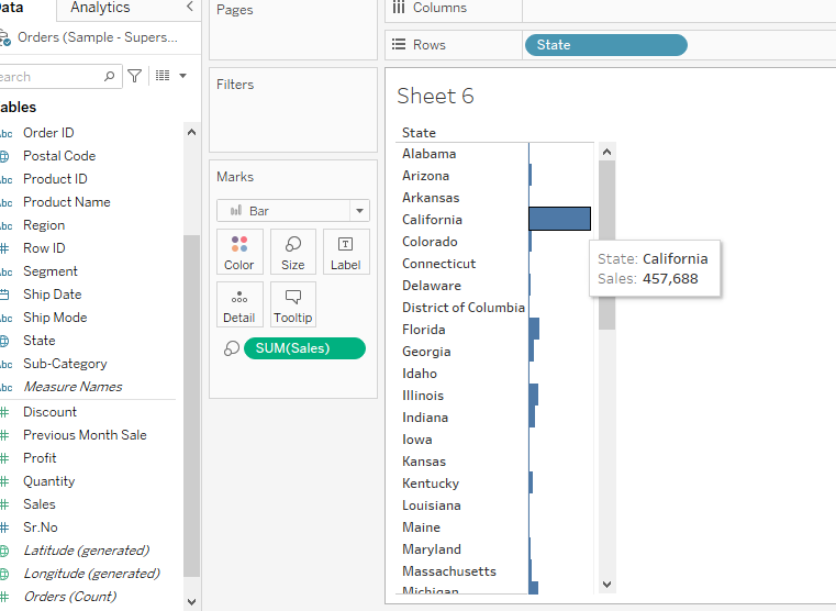 1)Creating a Bar chart without Axis 2)Fixed LODs Without creating a ...
