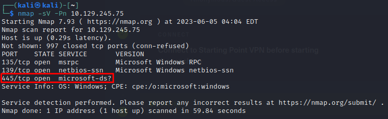 Hack The Box — Dancing Solution. TASK 1 What does the 3-letter acronym ...