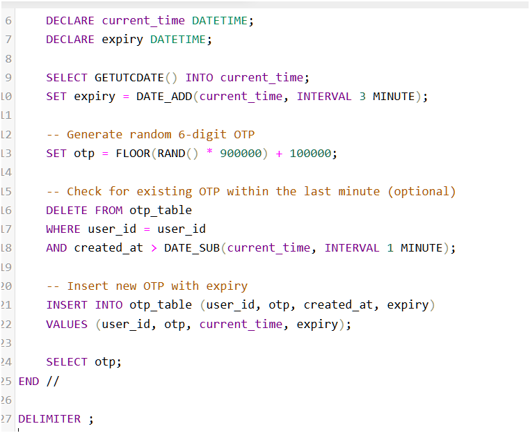 OTP Generation through MySQL. One-Time Passwords (OTPs) are a crucial… | by Aditya N Panchal ...