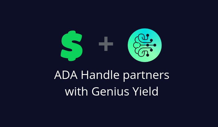 ADA Handle Partners with Genius Yield | by Mr. Goose | ADA Handle | Medium
