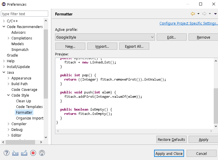 Coding Style Standard and Clean Commit Code in Eclipse - Suharman Djaja - Medium