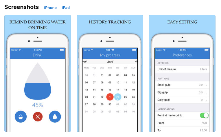 Water Tracker Daily App — Video Prototyping | by Amanda Shen | Medium