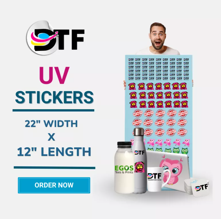 UV DTF Sticker Gang Sheet Custom 12" X 22" - Dtf transfers now - Medium