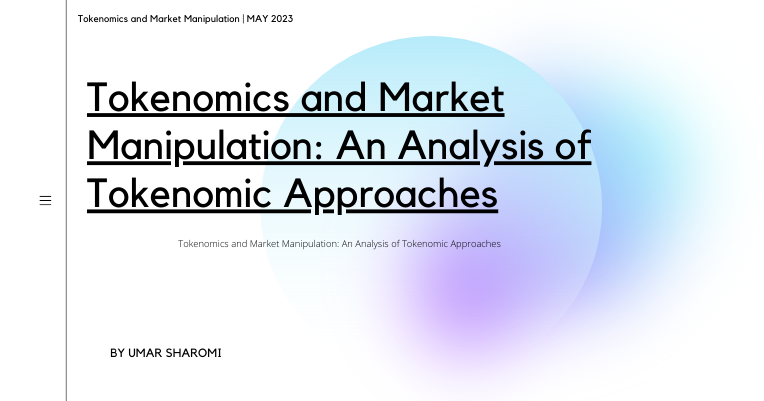 Tokenomics and Market Manipulation: A Solution? | Medium