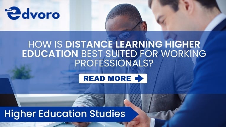 How is distance learning higher education best suited for working ...