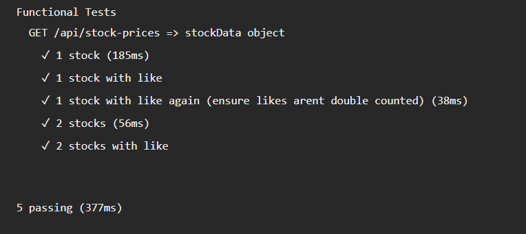 Stock Price Checker | verclaire nine