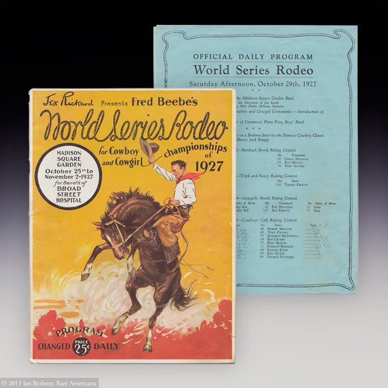 A 1927 World Series Rodeo. The Cowboys comes East and New Yorkers… | by ...