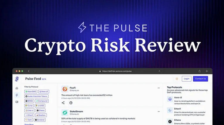 The Pulse: Crypto Risk Review. Welcome to Crypto Risk Review, your ...