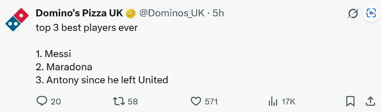 Domino’s Pizza UK’s Hilarious Top 3 Football Players List | by ...