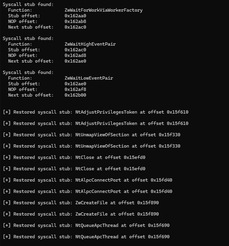 Selective In-Memory Syscall Unhooking | by S12 - 0x12Dark Development | Medium