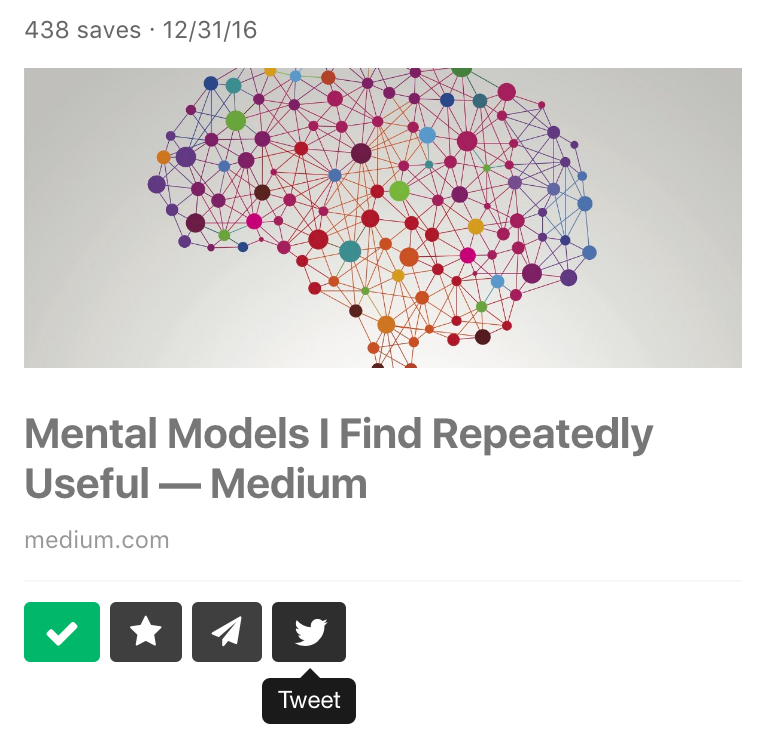 Tweet the target URL. Although we’d love you to share… | by Refind | Medium