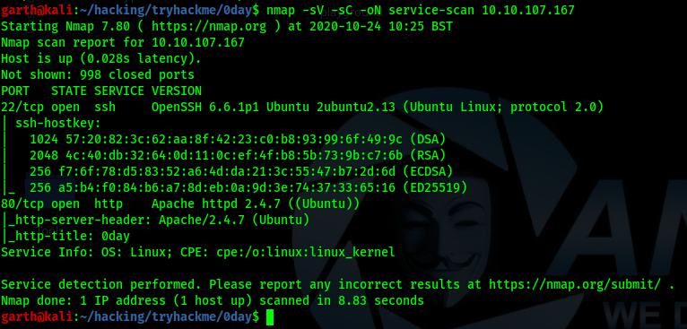 TryHackMe: 0day Walkthrough. 0day is a new challenge on TryHackMe… | by Yebberdog | Medium