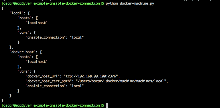 Ansible — How to use a docker connection with docker-machine | by Oscar ...