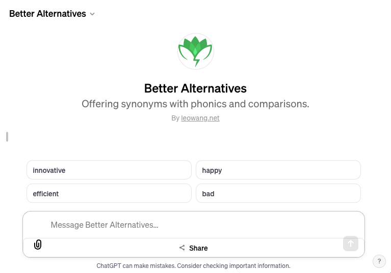 OpenAI GPTs: Better Alternatives. Revolutionize Your Vocabulary Mastery ... OpenAI GPTs: Better Alternatives. Revolutionize Your Vocabulary Mastery ...