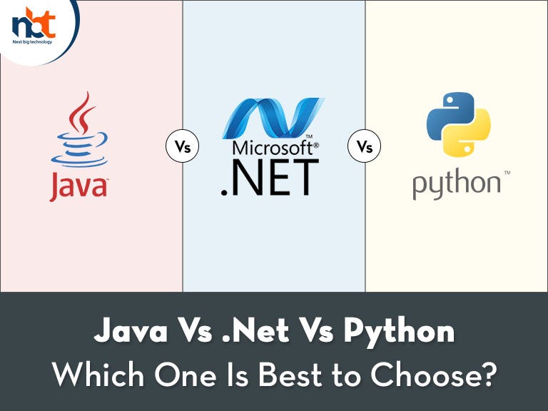 Java Vs .Net Vs Python — Which One Is Best to Choose? | by Samkumar ...