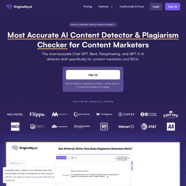 Originality.AI | by Futureailist | Nov, 2023 | Medium