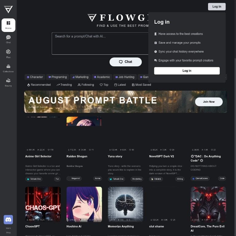 FlowGPT | by Futureailist | Oct, 2023 | Medium