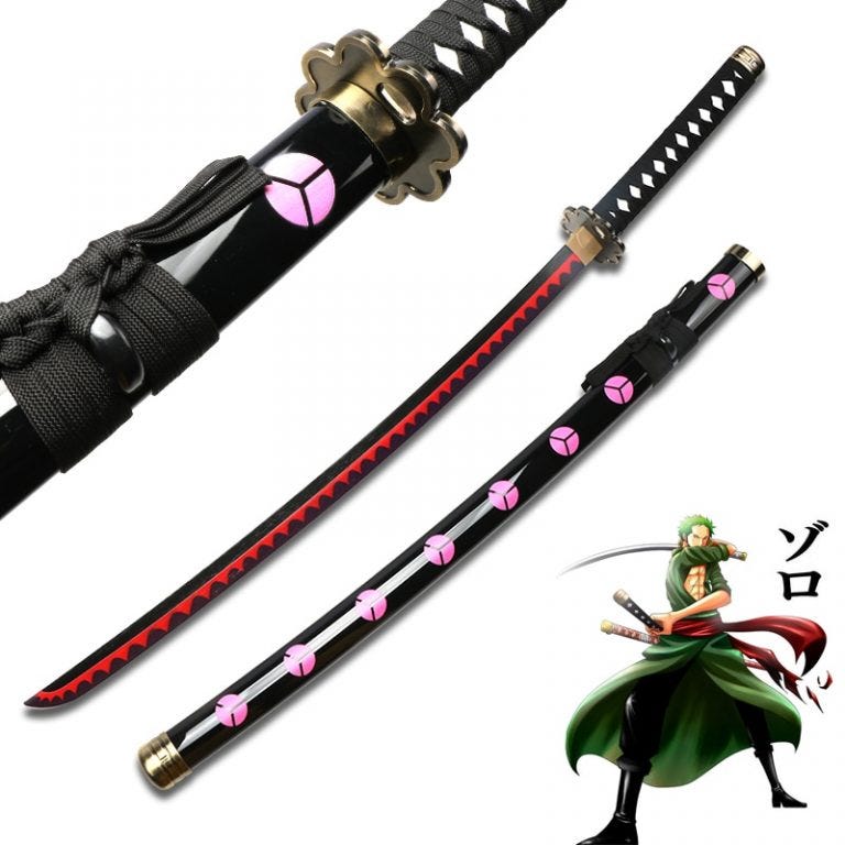 One Piece Swords Roronoa Zoro Katana - The Official JJBA™ Merchandise ...