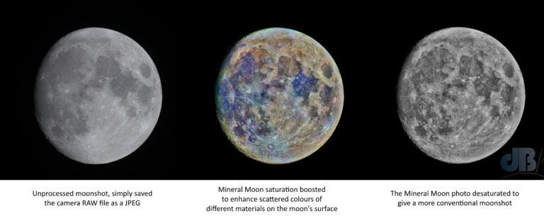 Mineral Moon. Processing a RAW photo of the moon to… | by David Bradley ...