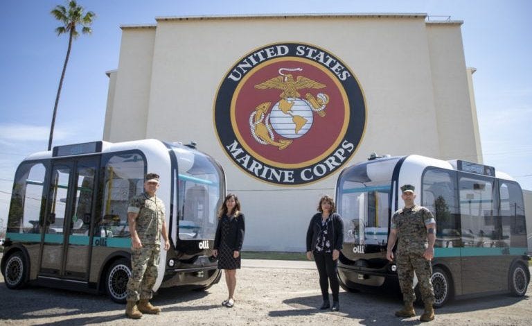Self-Driving Shuttle At Marine Corps Air Station Miramar - Self-Driving ...
