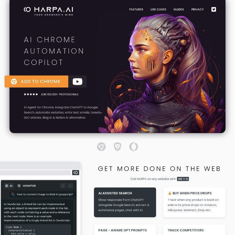 HARPA AI | by Futureailist | Nov, 2023 | Medium