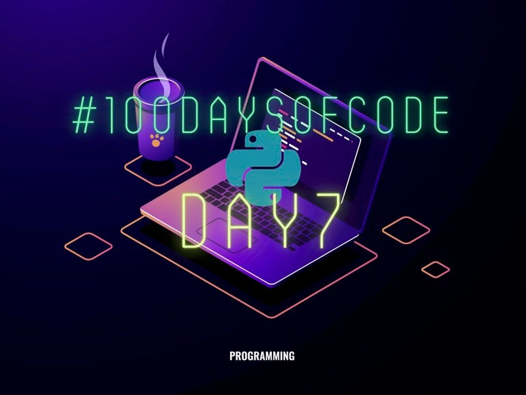 👩🏼💻 Day7 — 100daysofcode In Python By Francesca Fuentes Medium