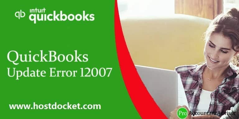 How to fix QuickBooks update error code 12007? | by Josephine William ...