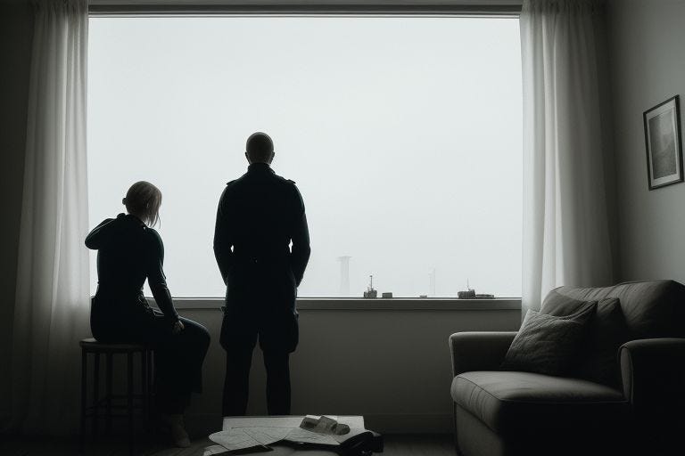 Mother And Daughter See Strange Figure Lurking Around Outside | by ...