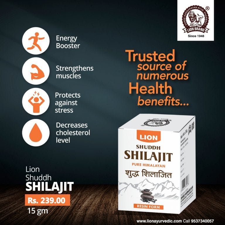 Experience Holistic Wellness with Pure Shudh Shilajit by Lion Ayurvedic ...