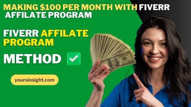 How to make $100 a month with the Fiverr affiliate program Tired of the ...