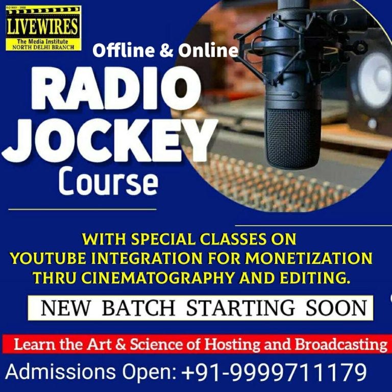 RADIO JOCKEY COURSE IN DELHI. DJ courses in Delhi | by Live Wires | Medium