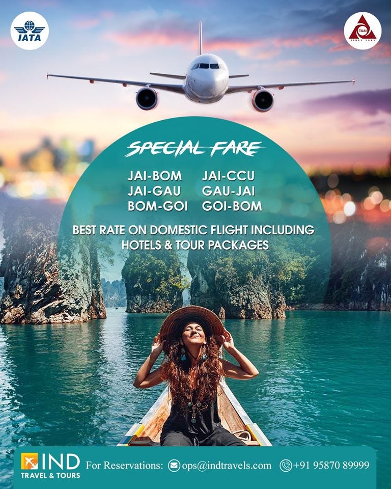 Tour Operators in India — Special Airfare Rates | by Ind Travels | Medium