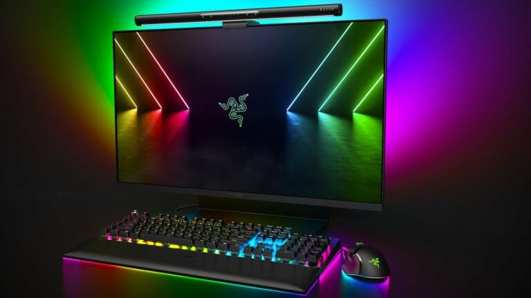 Razer Aether LED Gaming Productivity Monitor Light Bar Review | by ...