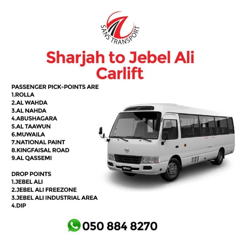 Best Passenger Transport Sharjah to Jebel Ali At sharjah to jebel ali ...