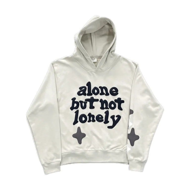 Broken Planet Market Alone But Not Lonely Hoodie White - Broken planet ...