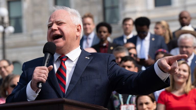 "Why Minnesota progressives endorsed Governor Tim Walz for the vice ...